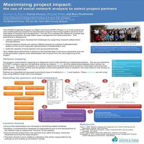 Maximizing Project Impact: The use of social network analysis to select ...