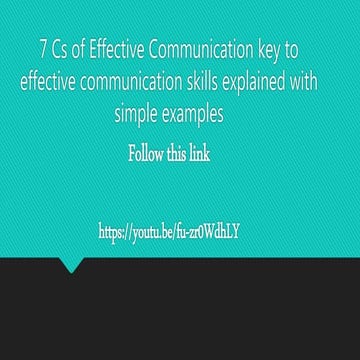 7 Cs of Effective Communication|key to effective communication skills ...