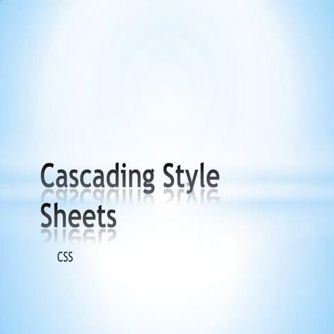 Css powerpoint | PPTX