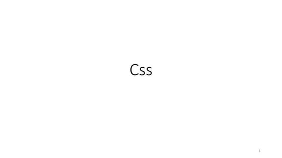 Introduction to Cascading Style Sheets (CSS) | PPT Introduction to Cascading Style Sheets (CSS) | PPT