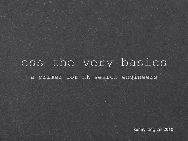 Css Primer Basic Stuff Ppt Web Design And Html Internet 4242