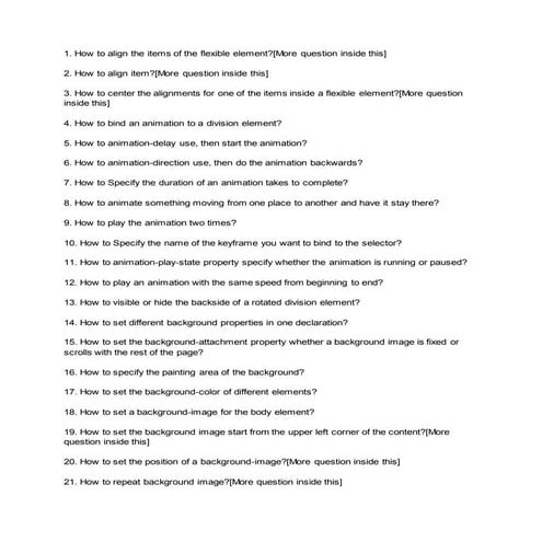 Css properties exercises | PDF