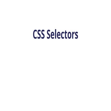 CSS Selectors in web design program.pptx