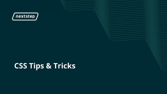 Css Tips And Tricks Ppt