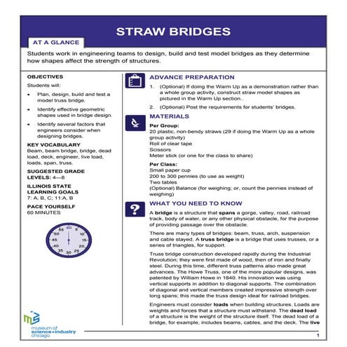 straw bridges | PDF
