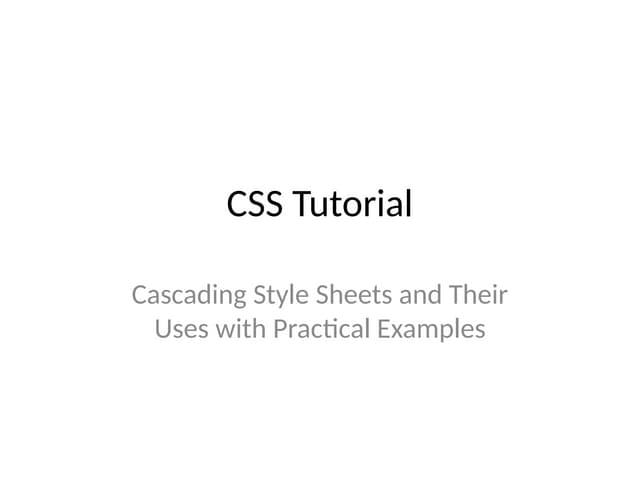 Csstutorial Beginners Friendly And The Base Cores Of Css Ppt 1088