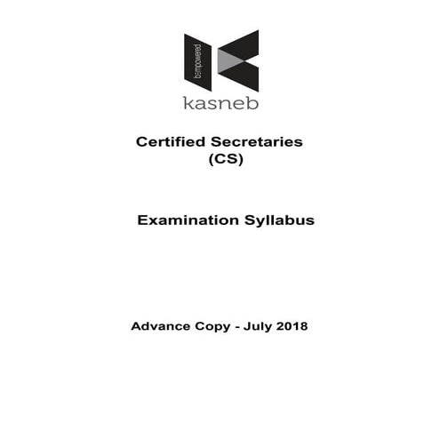 Cs syllabus july 2018 | PDF