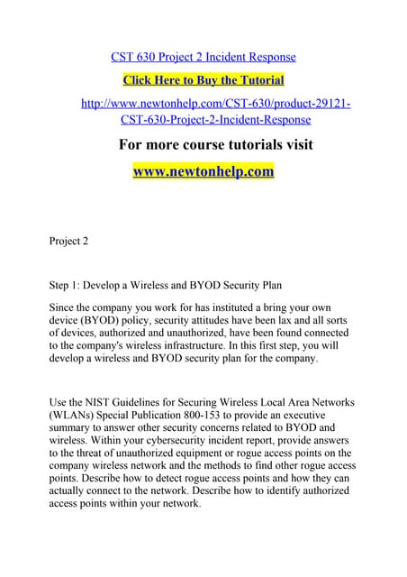 Cst 630 project 5 data loss prevention (21 pages + 10 slides + lab ...