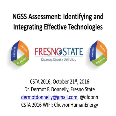 NGSS Assessment: Identifying and Integrating Effective Technologies | PPT