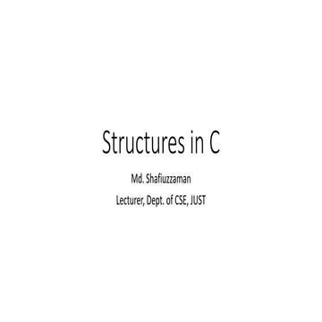 C Structures Ppt 7078