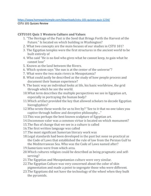 CSTU 101 Quiz 3 Greek Philosophy and Humanist Legacy.docx