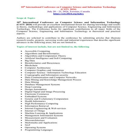 11th International Conference on Computer Science, Engineering and ...