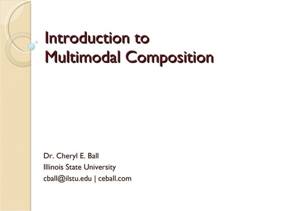 The big tent of multimodal composition | PPT