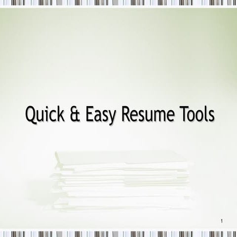 Resume Writing Tips | PPT