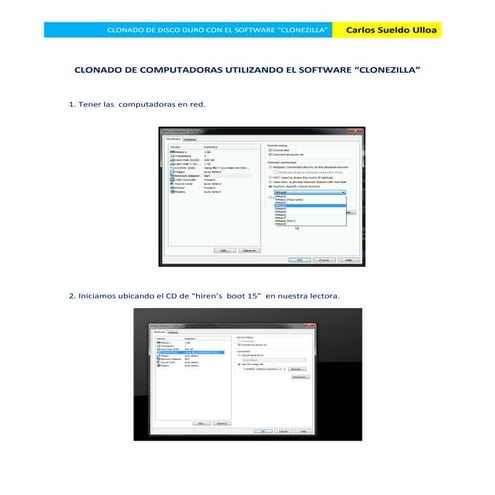 Manual Clonado Clonezilla | PDF