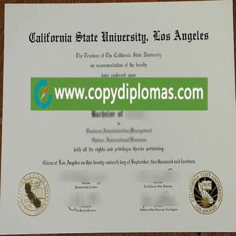 CSULA diploma, buy fake USA degree transcript | PPT