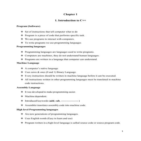 c++ summarry.pdf programming language.pdf