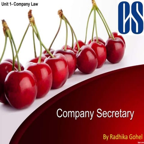 The Role of a Company Secretary | PPTX