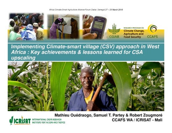 Climate Smart Villages Introduction | PDF