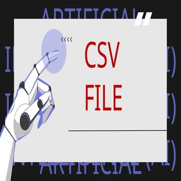 csv file by deb with the help of tenmplates | PPT