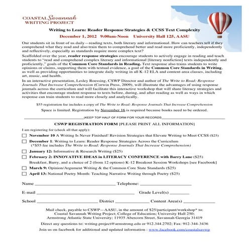 Dec 1 Writing to Learn workshop | PDF | Educational Assessment | Education