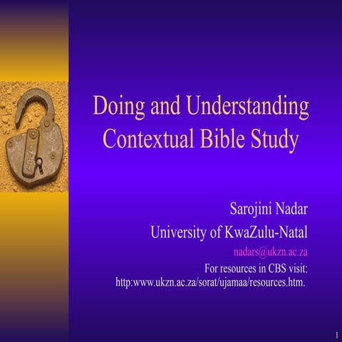 Contextual Bible Study | PPT