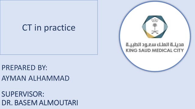 PET CT (positron emission tomography-computed tomography scan) | PPTX