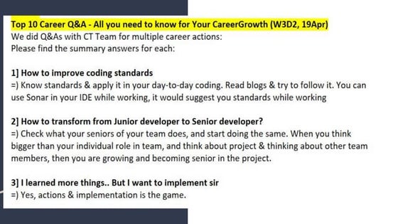Career Q&As - CareerTransformation | PPT