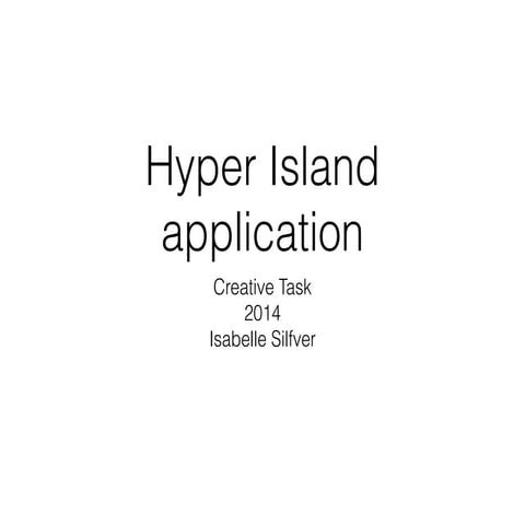 CT for HI - Isabelle Silfver | PPT