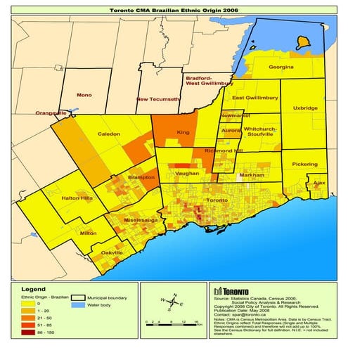 Toronto CMA Brazilian Ethnic Origin - 2006 | PDF