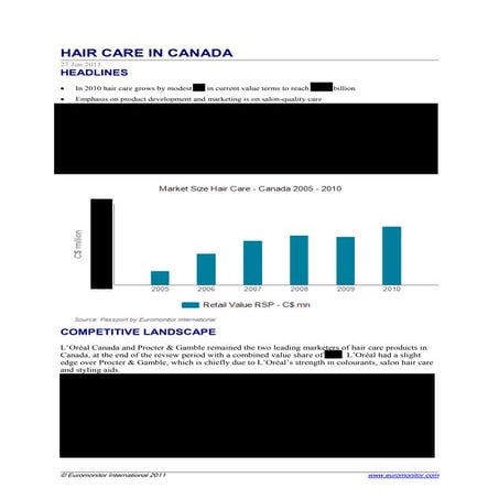 Hair care industry in Canada | PDF