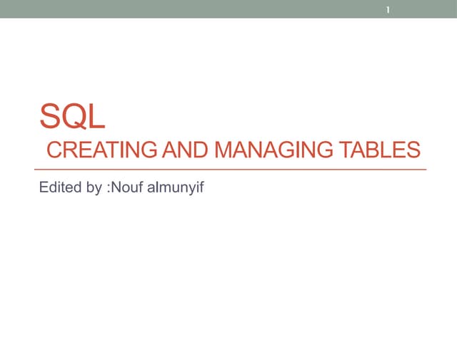 Data Base Programming Chapter2 29 Slides Ppt