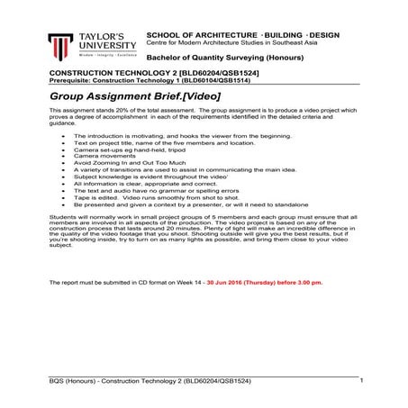 CT2 Building Material Group Assignement | PDF