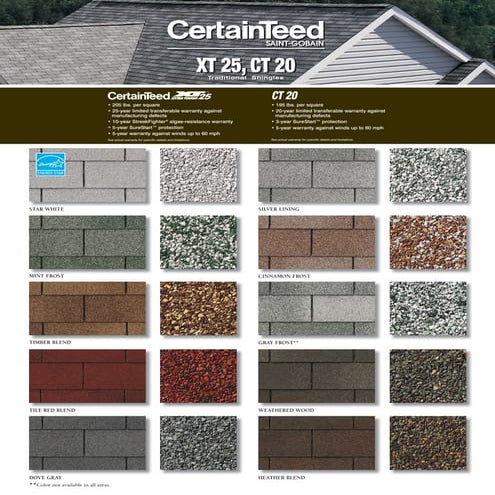 Certain Teed Traditional Shingles Brochure | PDF