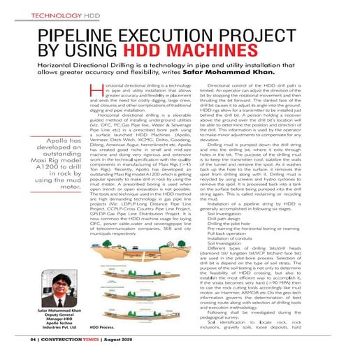 Pipeline Projects laying through HDD Machines | PDF