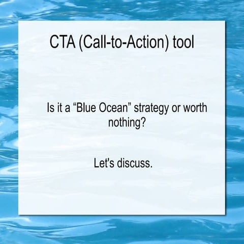 CTA (Call to action) tool for automatization | PPT