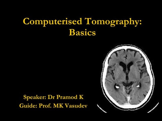 Components of CT Scan Machine | PPT