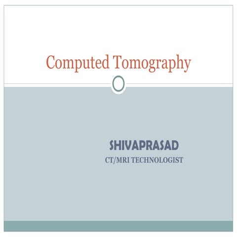 CT SCAN BASICS | PPT