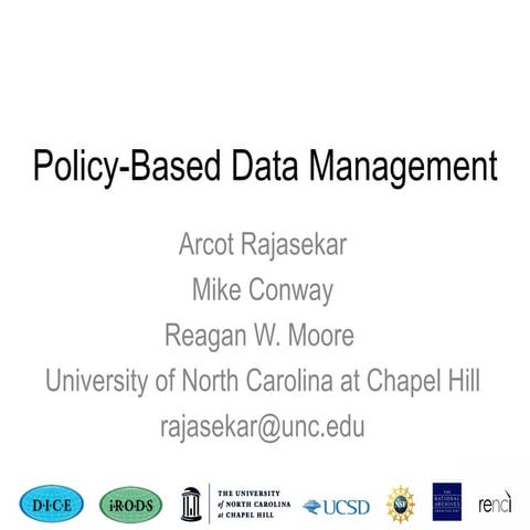 Policy-based Data Management | PPT