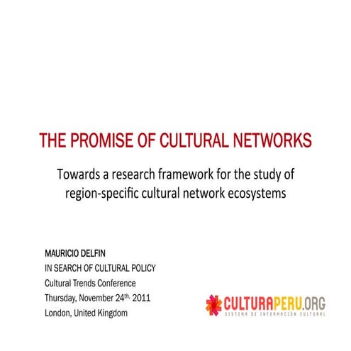 The Promise of Cultural Networks | PPT