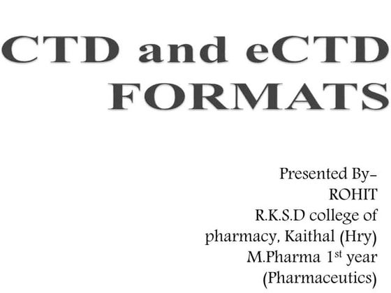 eCTD | PDF