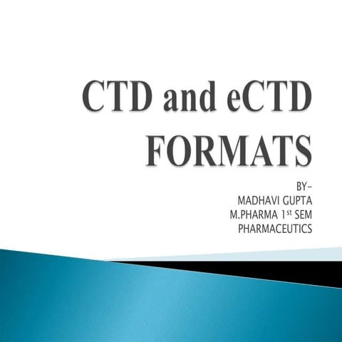 CTD and eCTD | PPTX