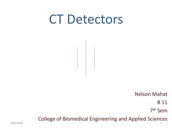Components of CT Scan Machine | PPTX | Operating Systems | Computer ...