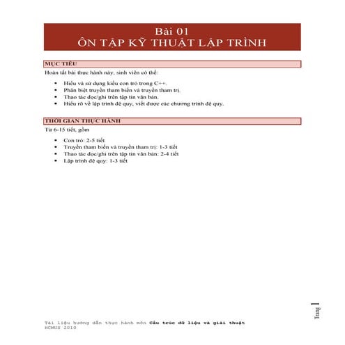 Ctdl lab01 | PDF