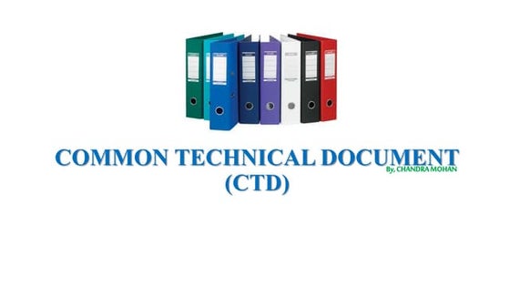Regulatory dossier preparation and submission as per CTD format | PPTX ...