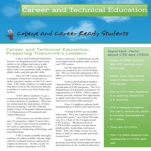 CTE Flyer | PDF