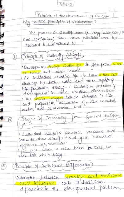 CTET notes (CONCEPT OF DEVELOPMENT AND ITS RELATIONSHIP WITH LEARNING ...