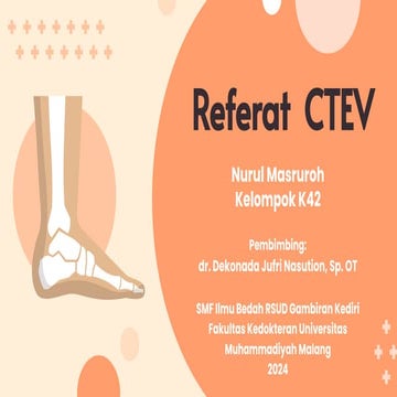 CTEV.pdf congenital tallipes equinovarus | PDF