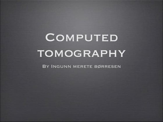 Basics of CT Scan | PDF | Lung and Respiratory Health | Diseases and ...