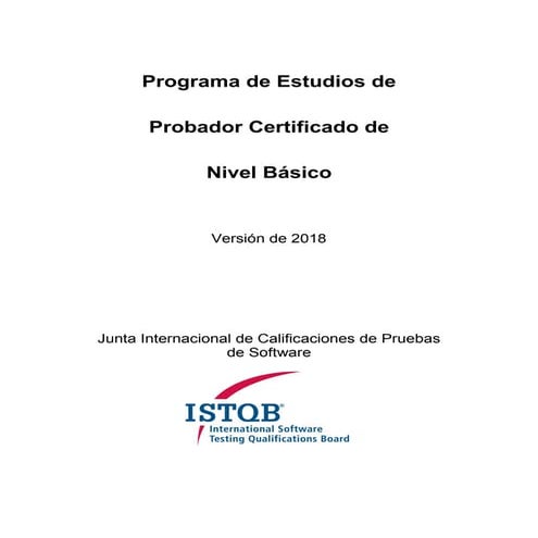 Ctfl 2018-syllabus es | PDF